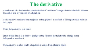 Differential Calculus- differentiation | PPTX