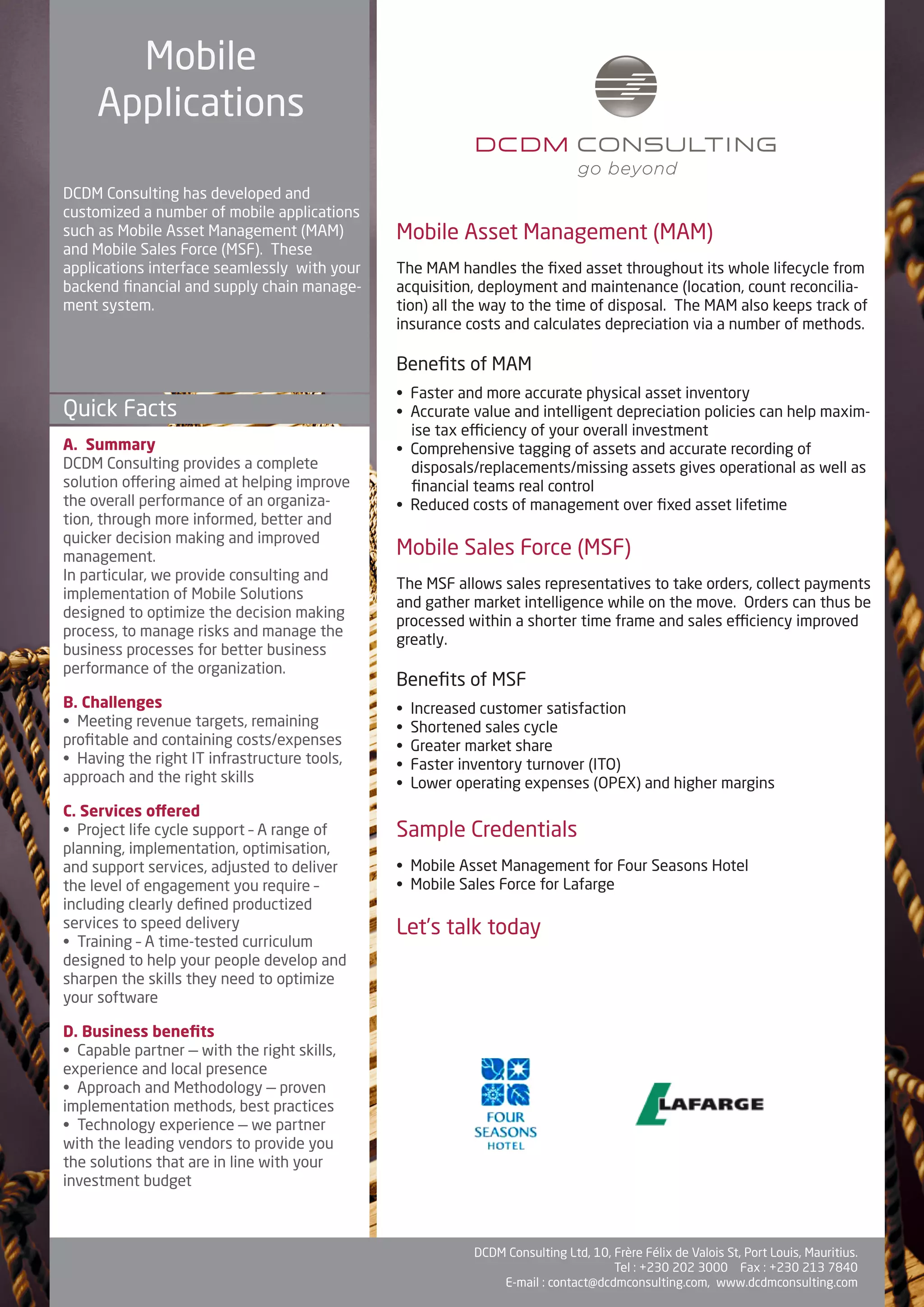 DCDMC Mobile Application | PDF