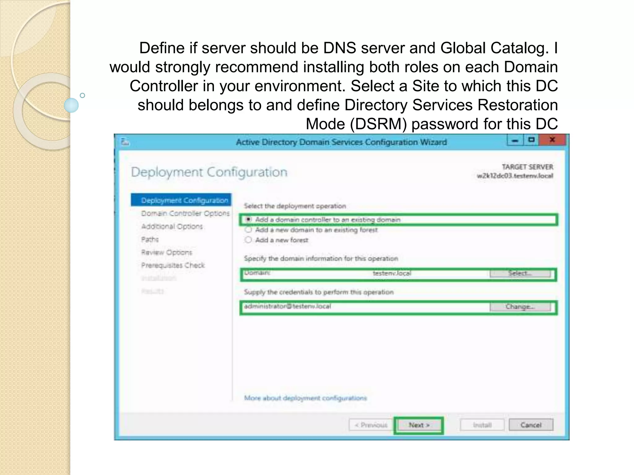 Dc domain controller | PPTX
