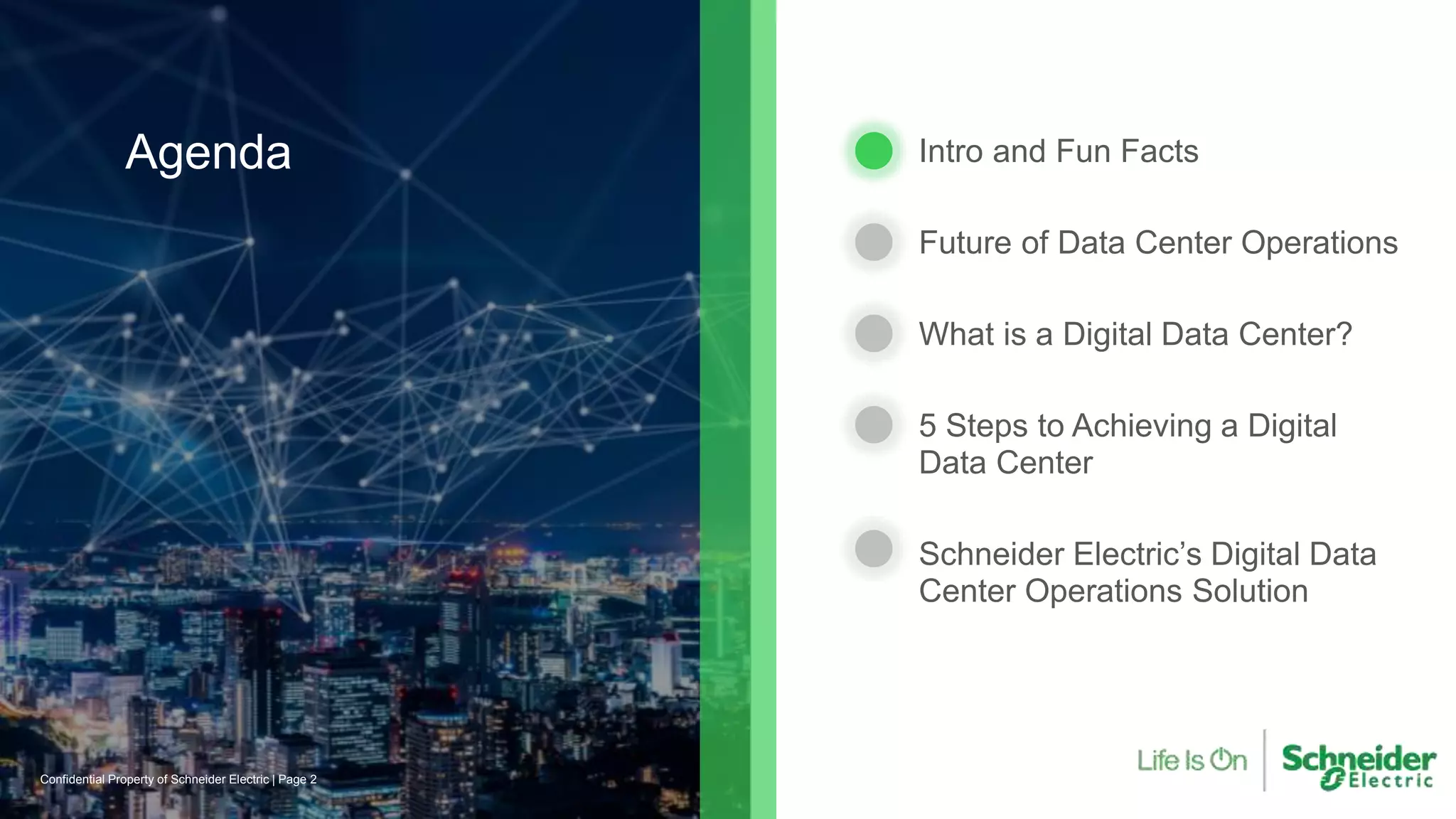 The Digital Data Center: Connect, Aggregate, Analyze and Act | PPT