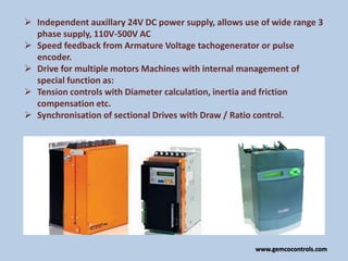 DIGITAL DC DRIVES & SYSTEMS UPTO 5000 KW | PPTX