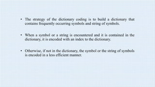static dictionary technique | PPT
