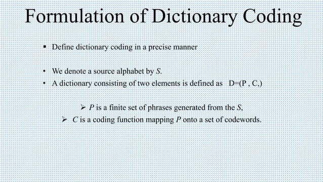 static dictionary technique | PPT | Programming Languages | Computing