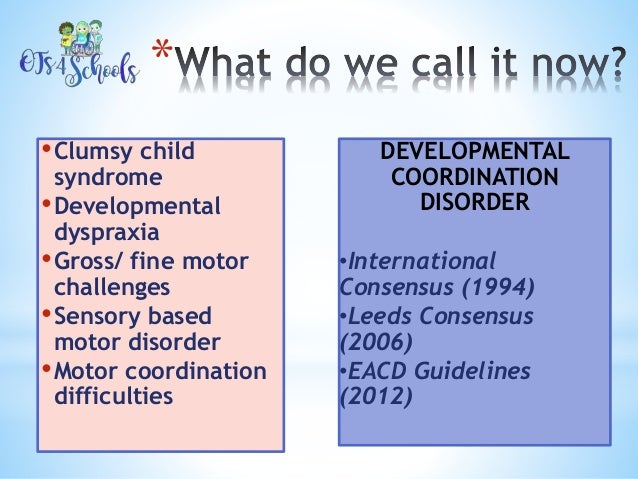 Helping Students with DCD / Dyspraxia in the classroom
