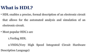 Digital Circuit Design for deign of differnt circuits | PPTX