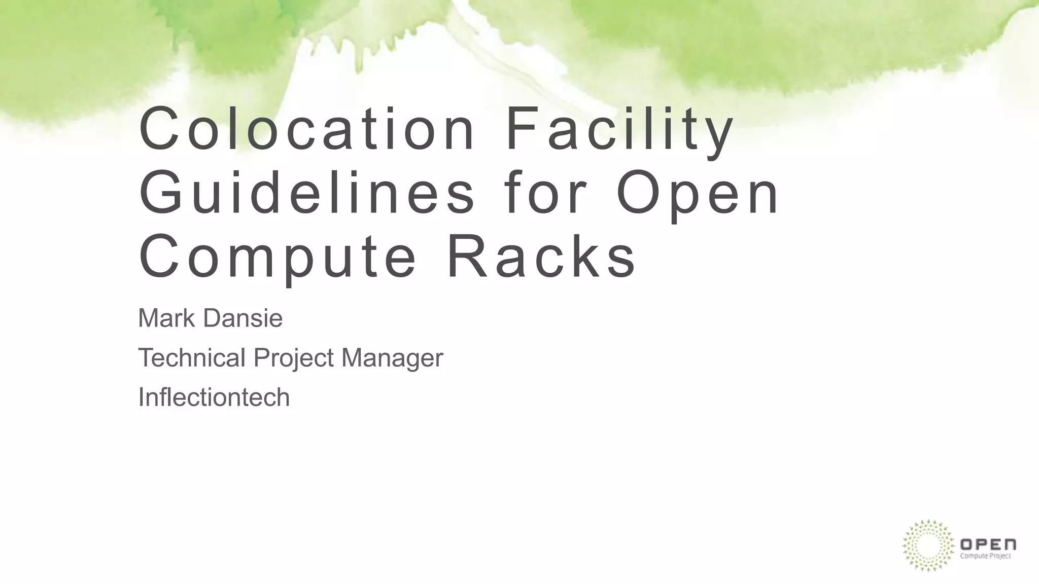 DCD Zettastructure 2017 OCP data center project engineering workshop | PPTX