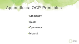 DCD Zettastructure 2017 OCP data center project engineering workshop | PPT