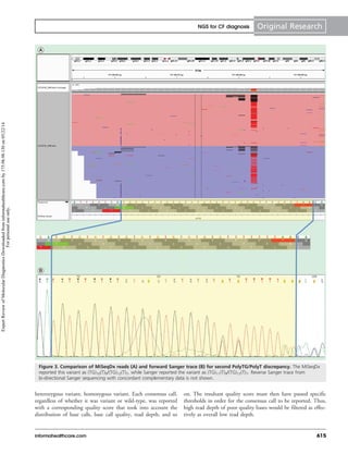 Clinical investigational studies for validation of a next-generation ...
