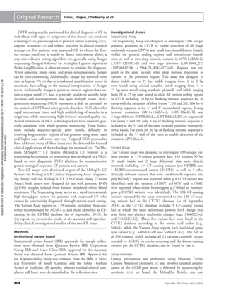 Clinical investigational studies for validation of a next-generation ...