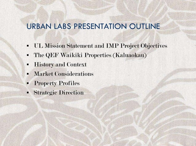 KALUAOKAU Initial Master Plan Overview | PPT