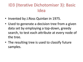 ID3 ALGORITHM | PPT