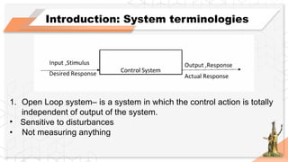 Introduction: Systems and Control-Feedback and Control System | PPTX