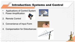 Introduction: Systems and Control-Feedback and Control System | PPTX