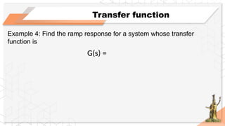 Transfer Functions-Feedback and Control System | PPTX