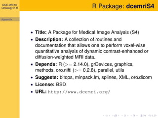 DCE-MRI for Oncology in R | PDF