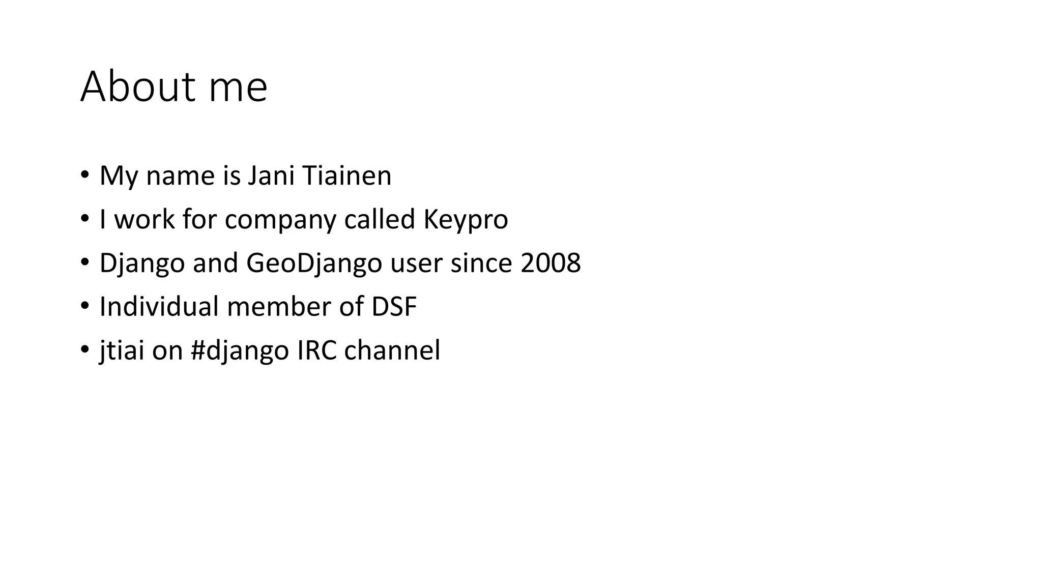 Django GeoTracker | PPT