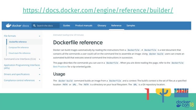 DockerCon EU 2018 - Dockerfile Best Practices | PPT