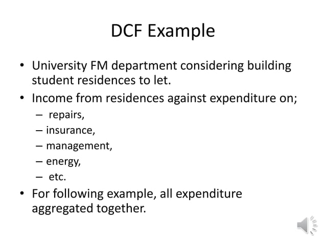DCF - An explanation of Discounted Cash Flow | PPTX
