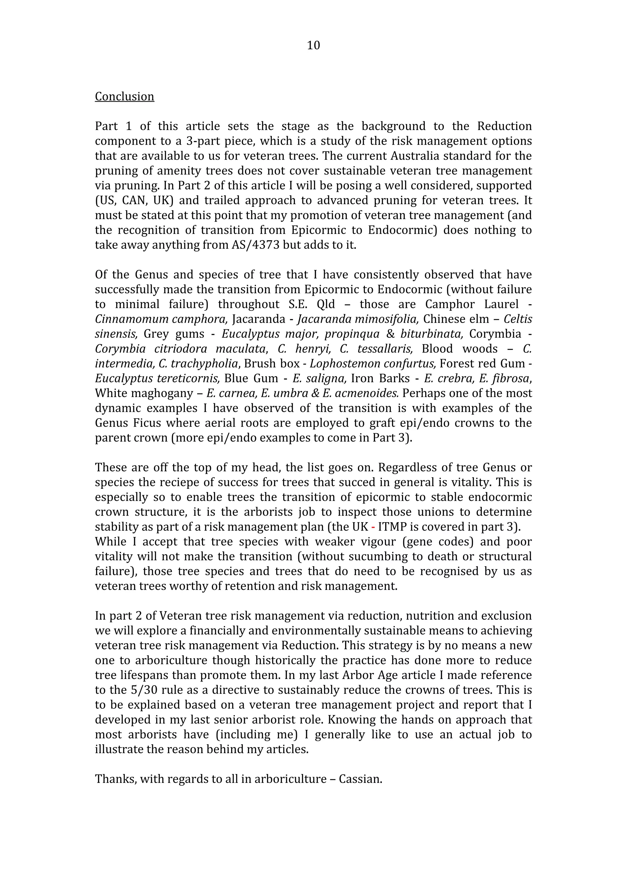 Veteran tree risk management via RNE - Part 1 Background | PDF