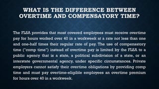 Power point - New overtime regulations | PDF