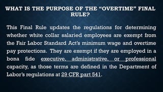 Power point - New overtime regulations | PDF