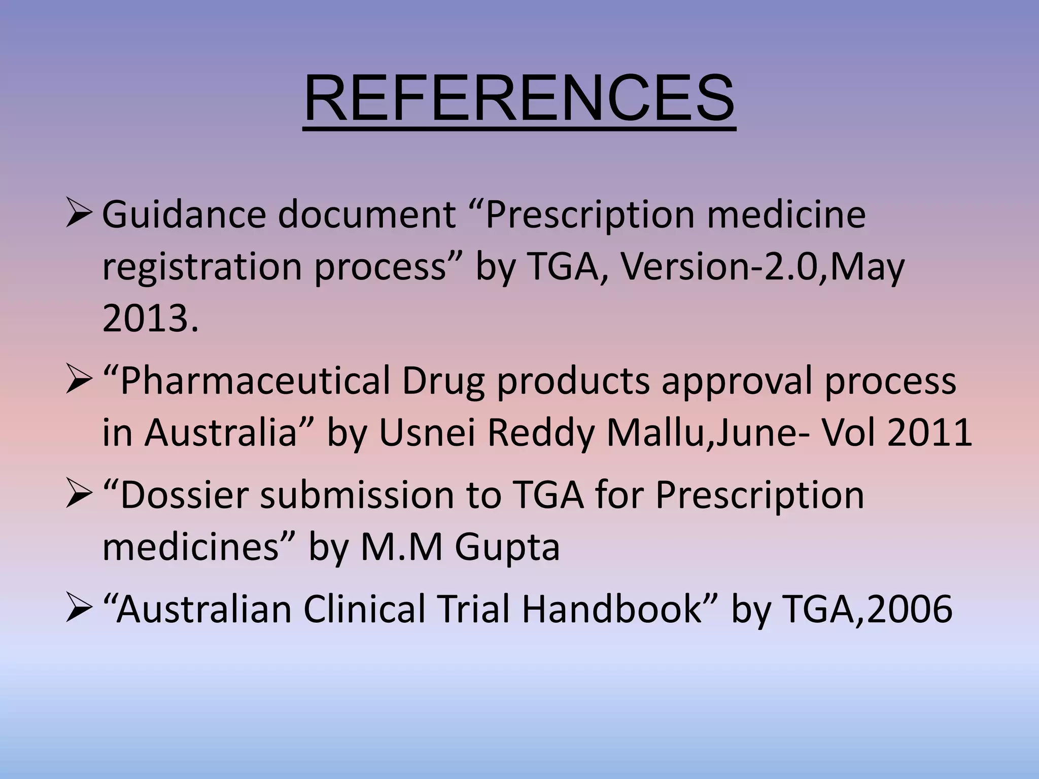 Regulatory guidelines of Australia | PPTX