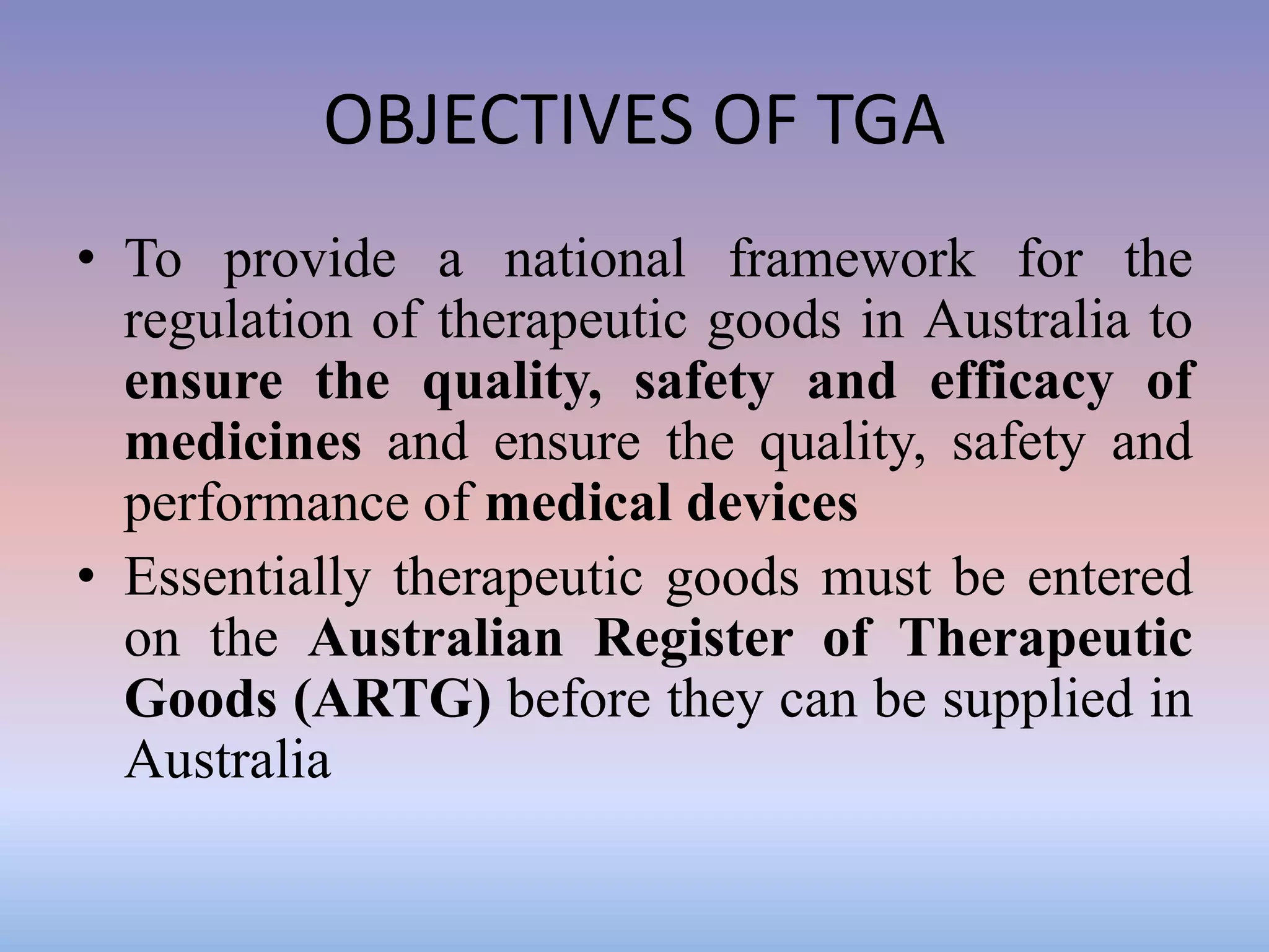 Regulatory guidelines of Australia | PPTX