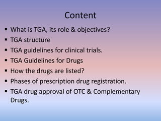 Regulatory guidelines of Australia | PPTX