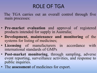 Regulatory guidelines of Australia | PPTX