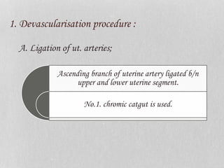 my ppt SURGICAL MANAGEMENT OF PPH | PPTX