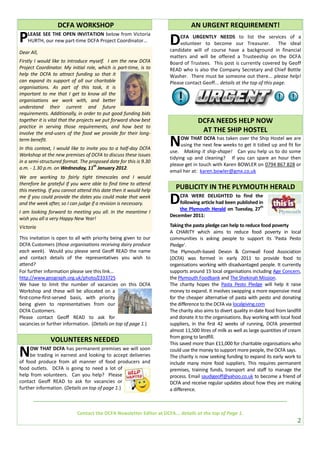 DCFA Jan - Feb 2012 Newsletter | PDF | Food & Drink