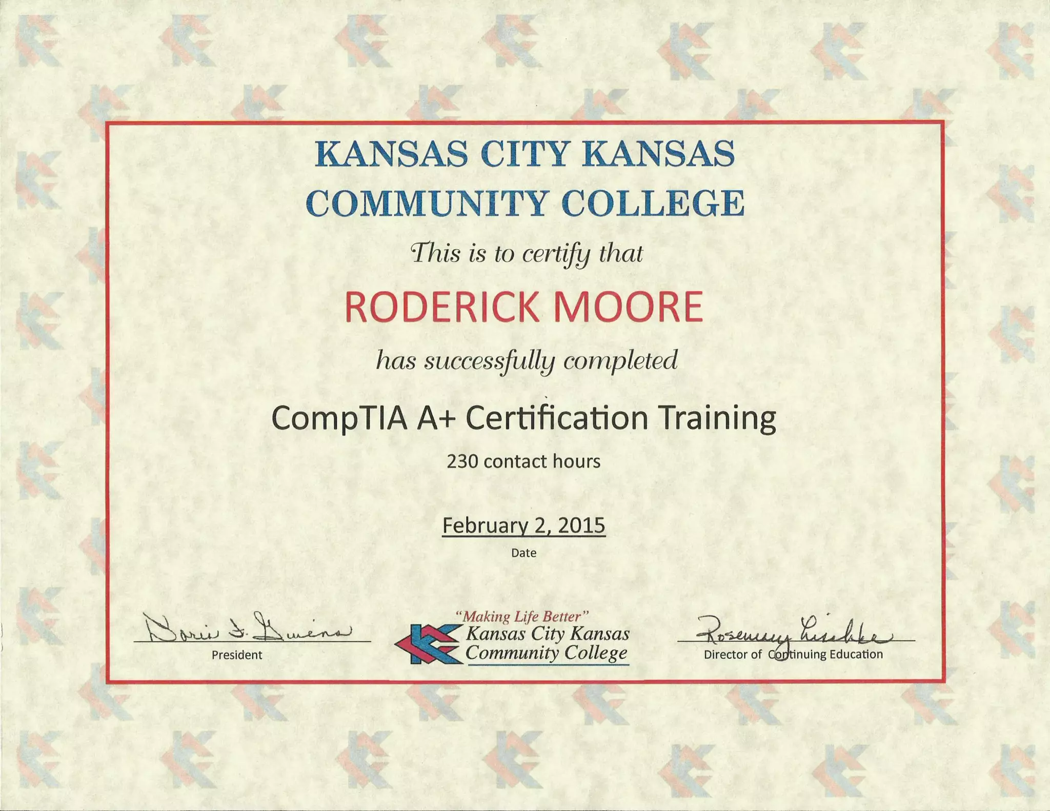 KCCC A+ Cert | PPT