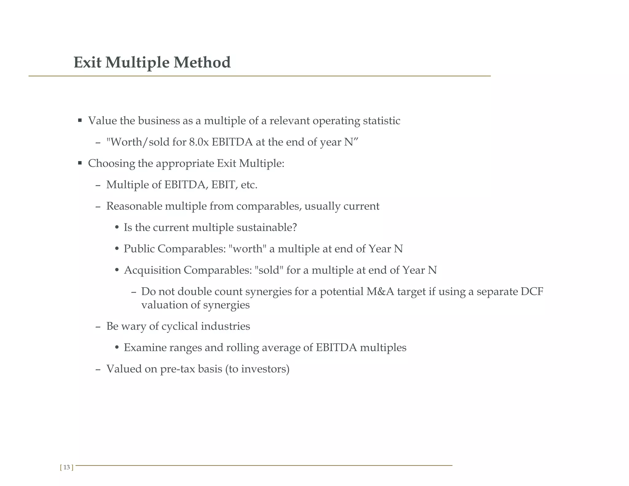 Discounted Cash Flow | PDF