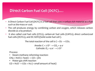DIRECT CARBON FUEL CELLS | PPT