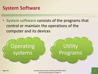 CH. 4 Operating Systems and Utility Programs | PPTX