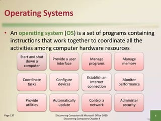 CH. 4 Operating Systems and Utility Programs | PPTX