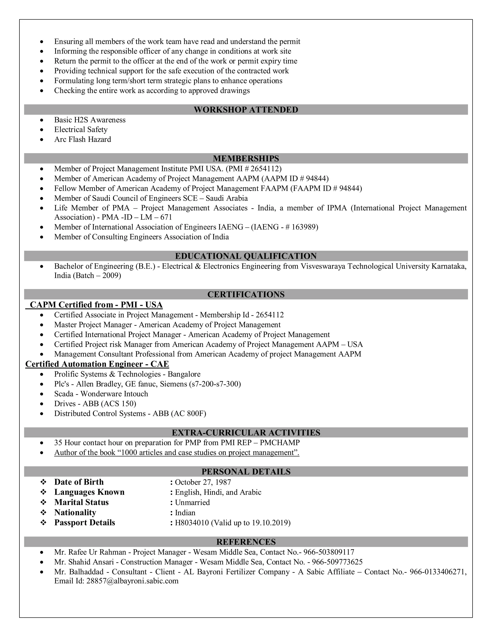 Zuber Ahamed Resume _2016 | PDF