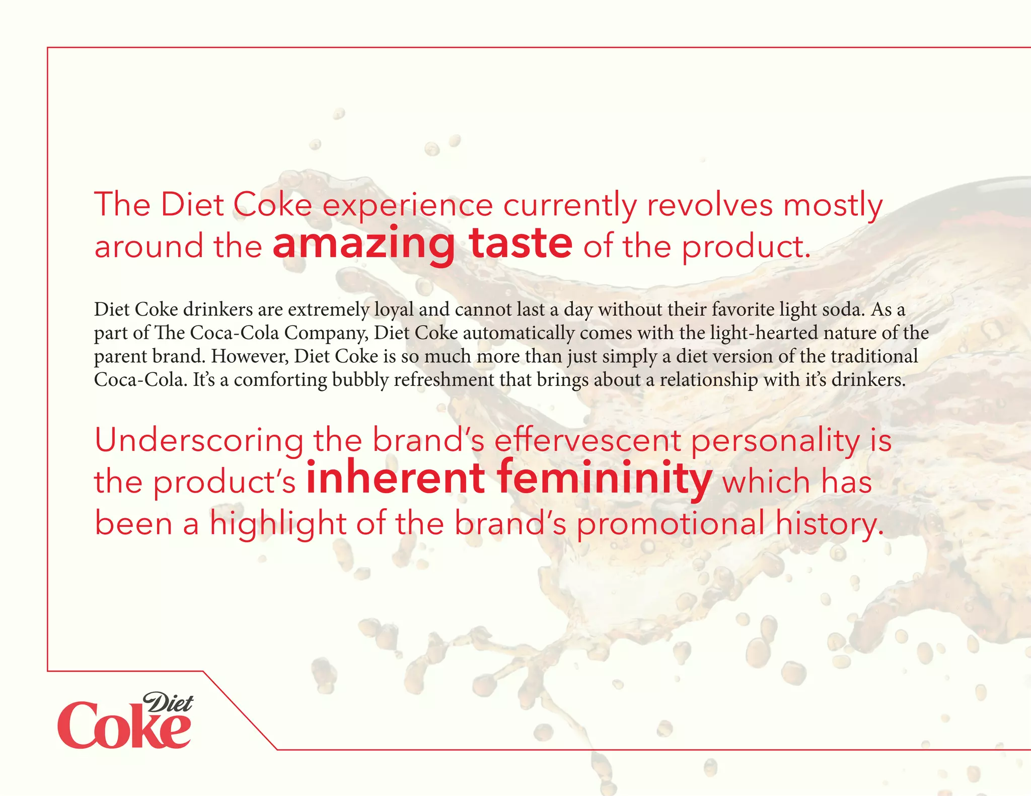Diet Coke Advertising Campaign Booklet | PPT