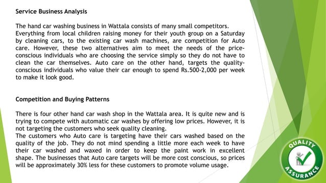 CAR WASH BUSINESS PLAN | PPTX