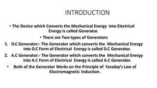 DC GENERATOR BASICS AND WORKING PRINCIPLE.pptx