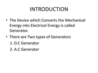 Dc generator | PPTX | Physics | Science