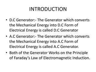 Dc generator | PPTX | Physics | Science