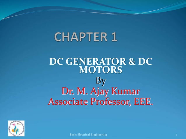 DC generator construction and operations | PPT