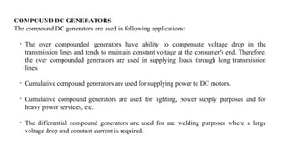 Types of DC Generators: Self and Separately Excited | PPTX