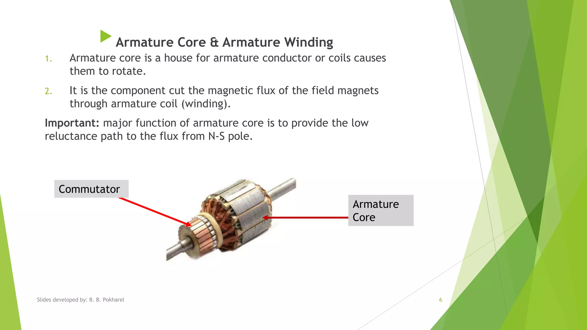 Operating Principle of DC Generator | PPTX