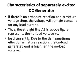 Dc generator characteristics | PPTX