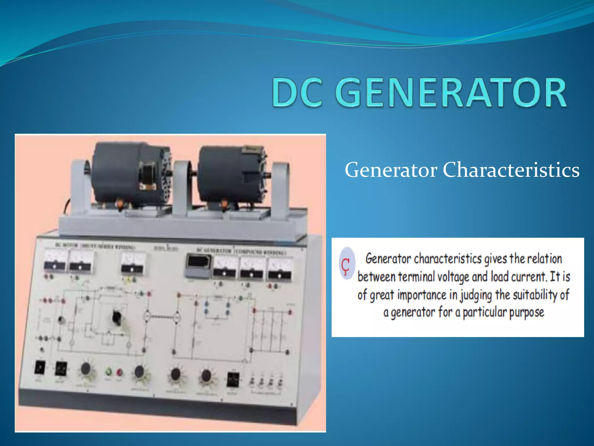 Dc generator with machine 2 | PPTX | Physics | Science