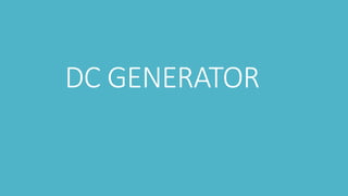 DC GENERATOR POWER PROJECT: APPLIED PHYSICS | PPTX