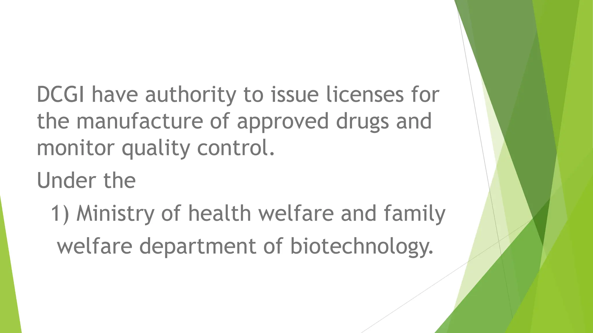 Drug Controller General of India | PPTX