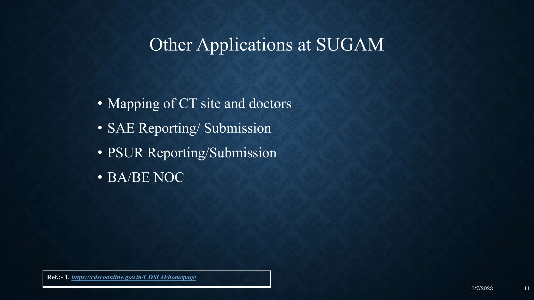 DCGI Applications and Submissions at SUGAM Portal.pptx